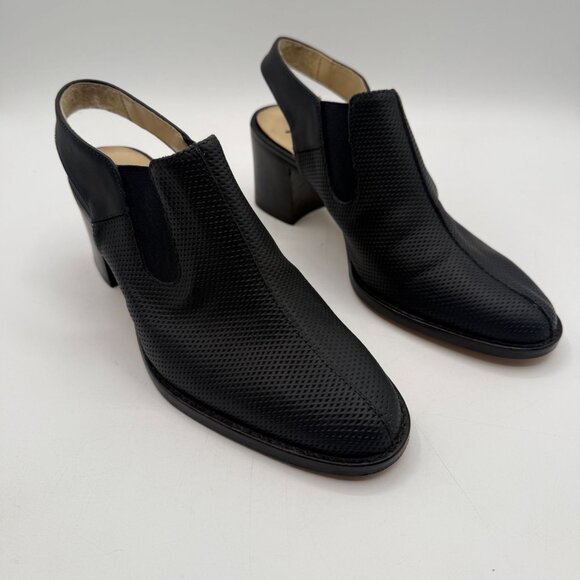 Alexis | Shoes | Vintage Alexis Italy Womens Navy Leather Slingback ...